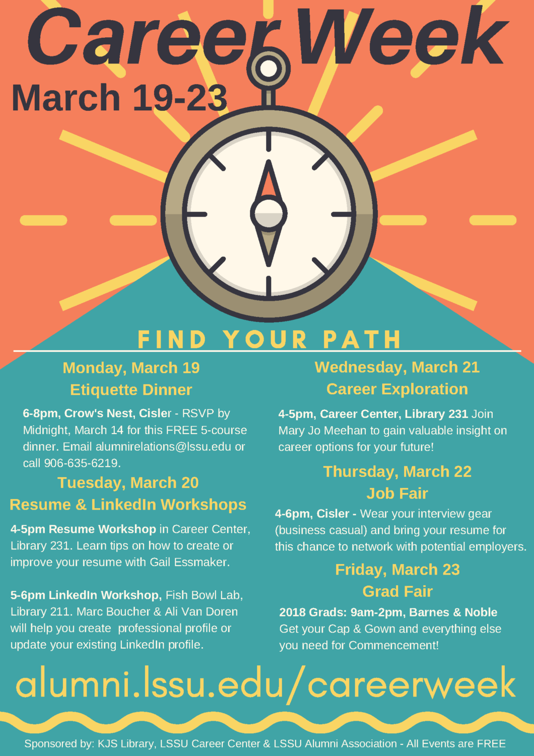 Career Week March 19-23, 2018 – Lake Superior State University Alumni ...